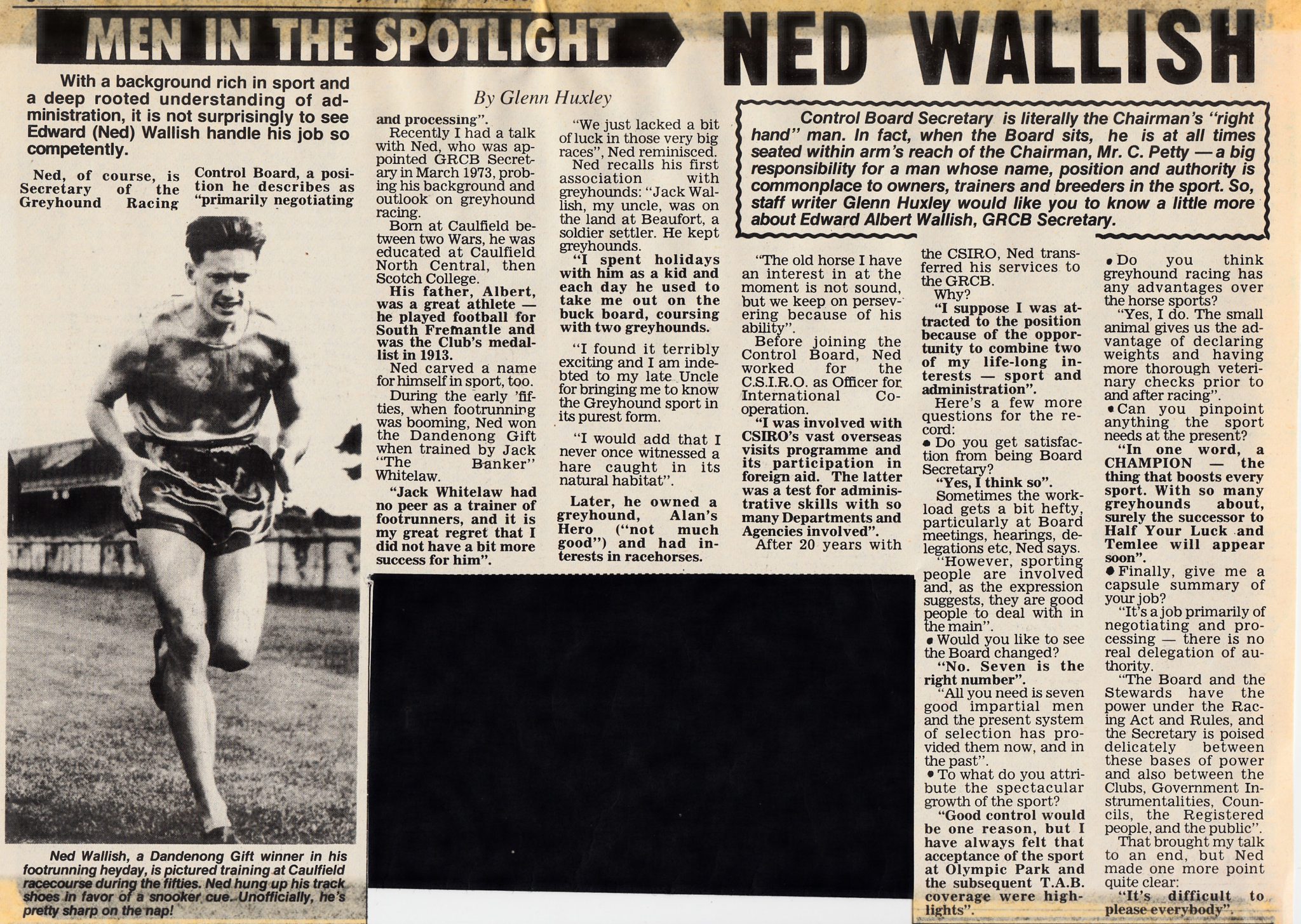 Adam and Ned Wallish – History of Greyhound Racing in Australia